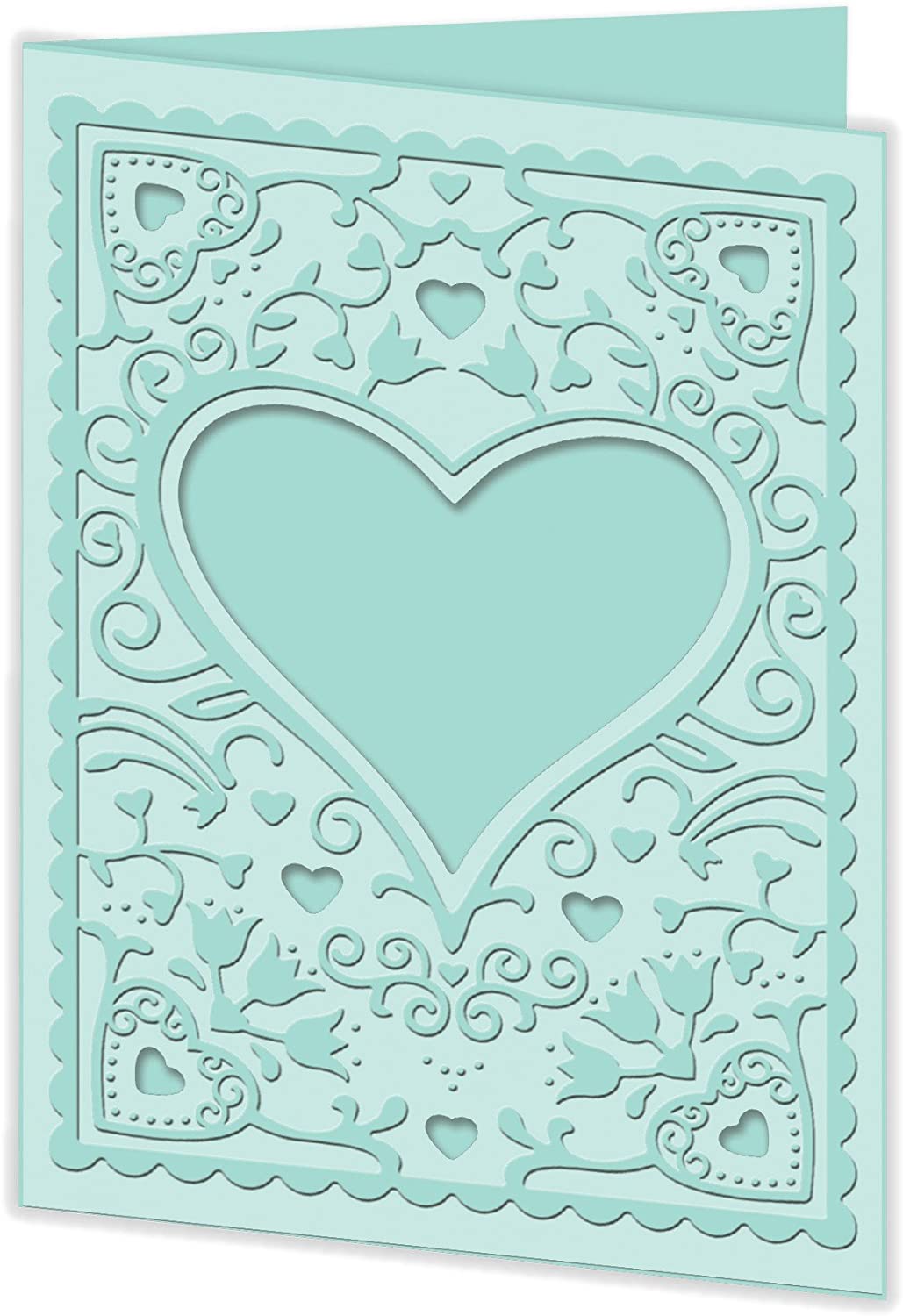 docrafts XCUT Heart Frame Cut & Emboss Folder 110mm x 150mm, Black ...