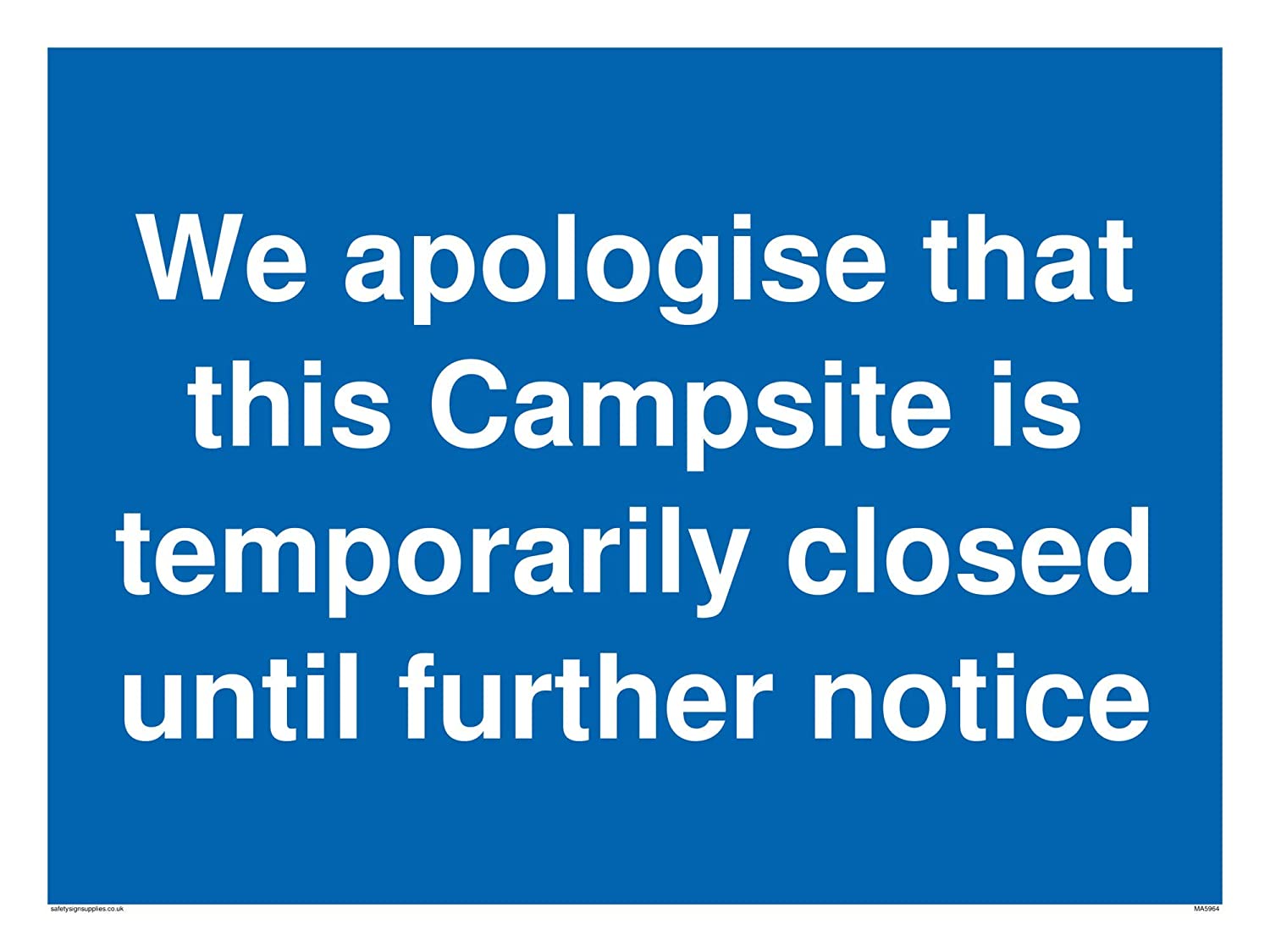 We apologise that this Campsite is temporarily closed until further ...