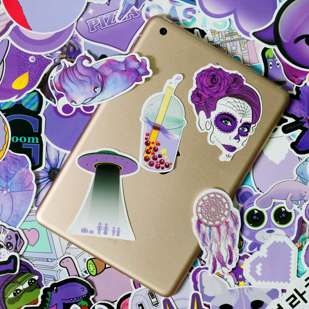 60Pcs Cute Purple Teen Girl Decal Stickers for Laptop and Water Bottles ...