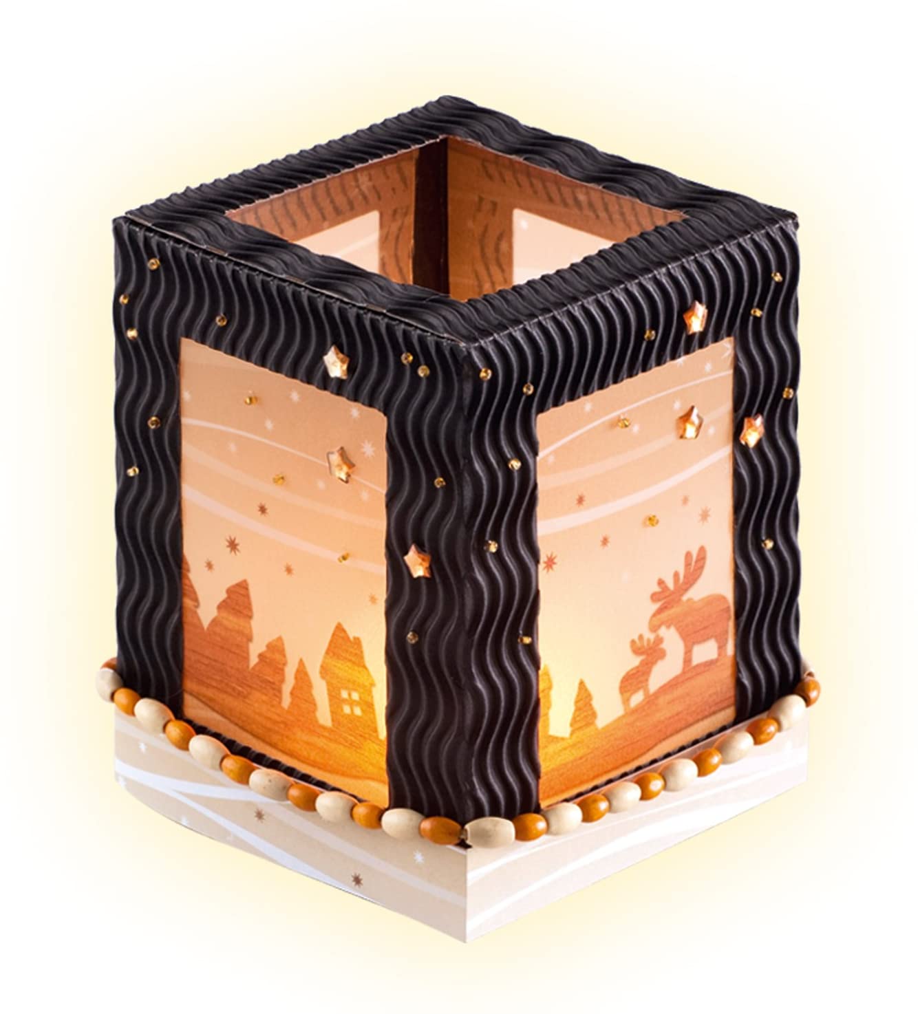 folia 9709/5 – Lantern Blanks Mini Corrugated Cardboard Pack of 5 ...