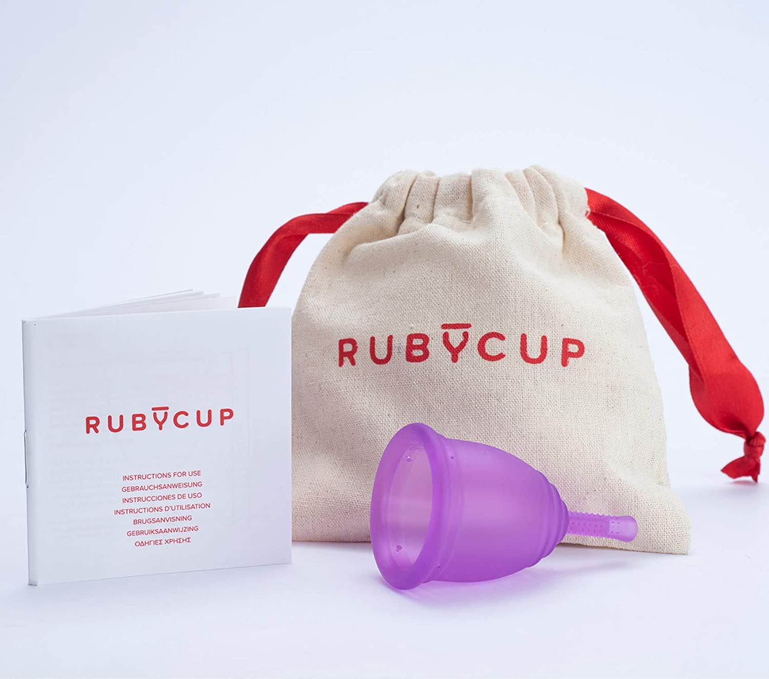 Ruby Cup – Reusable Menstrual Cup – Medium (Heavy Flow) – Blue ...