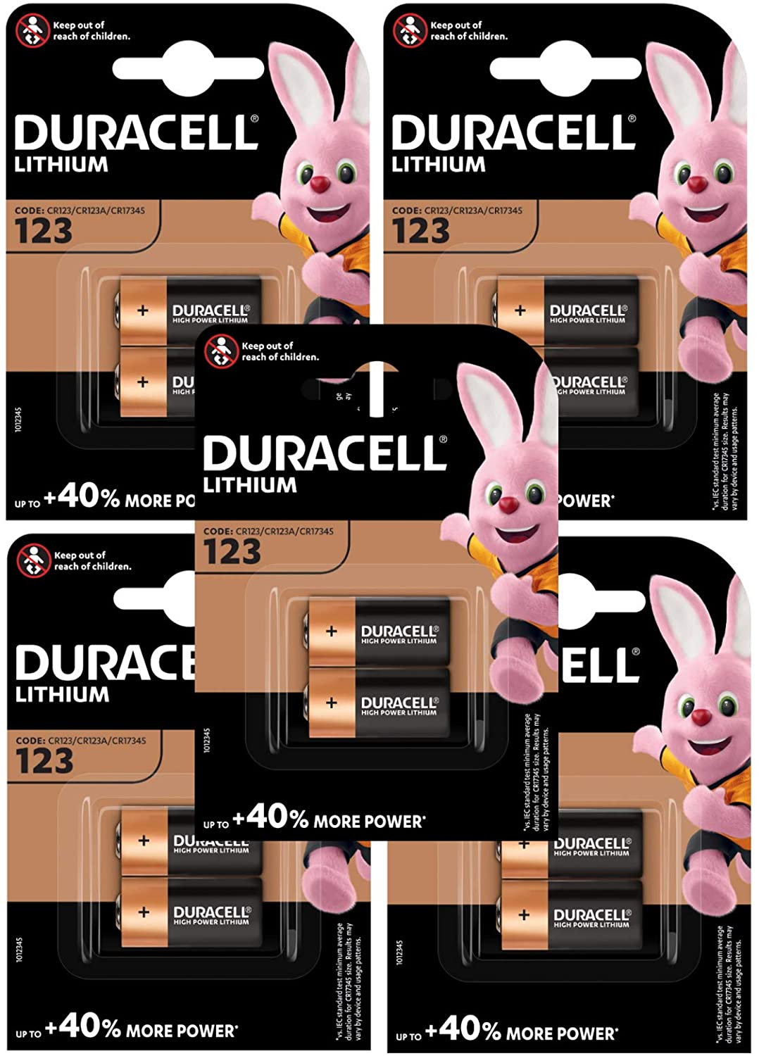 10 x CR123 3V Duracell Ultra Lithium Photo Battery – DL123 – EL123A ...