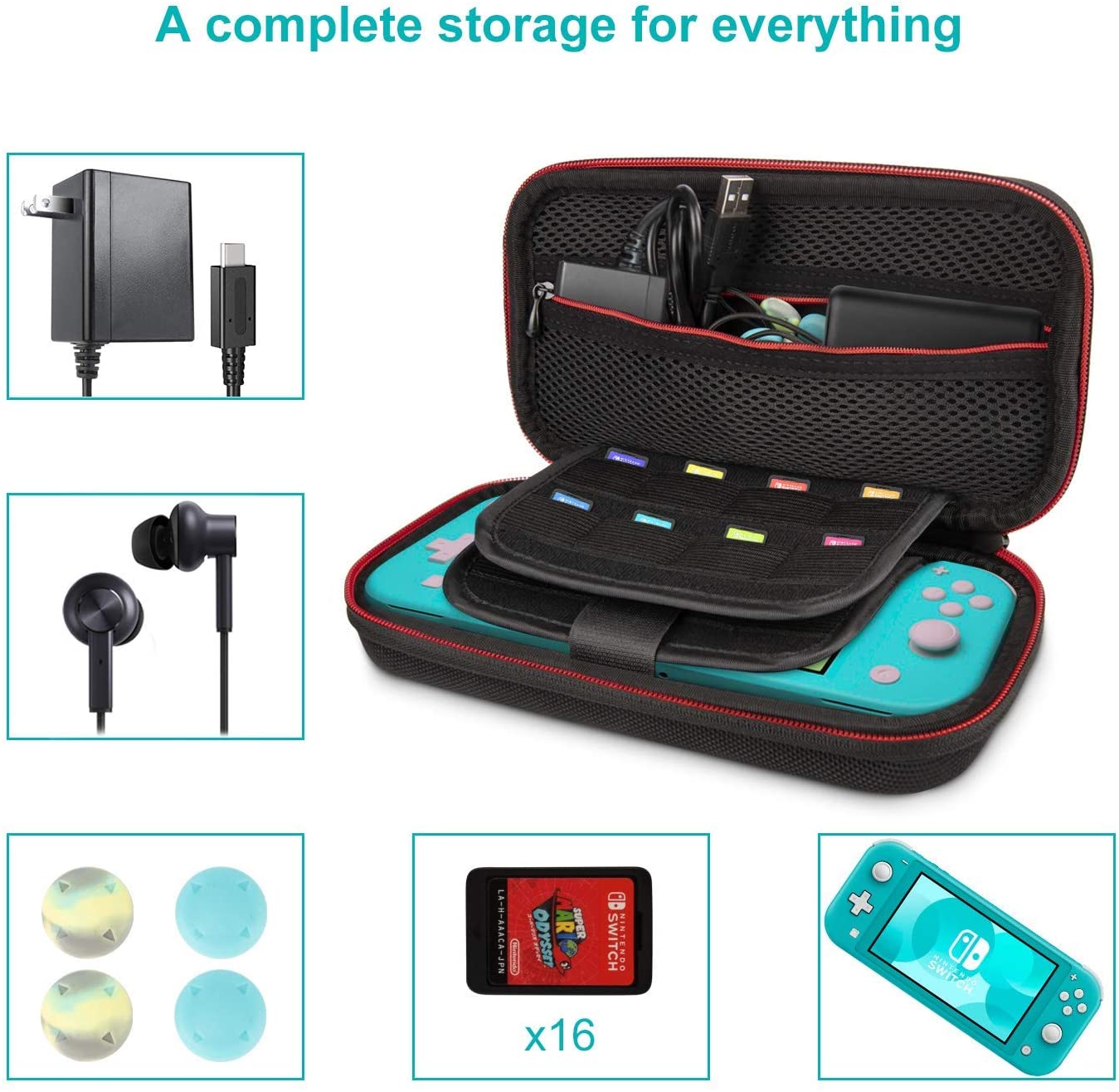 Case for Nintendo Switch Lite, Keten Switch Lite Carry Case Compatible ...