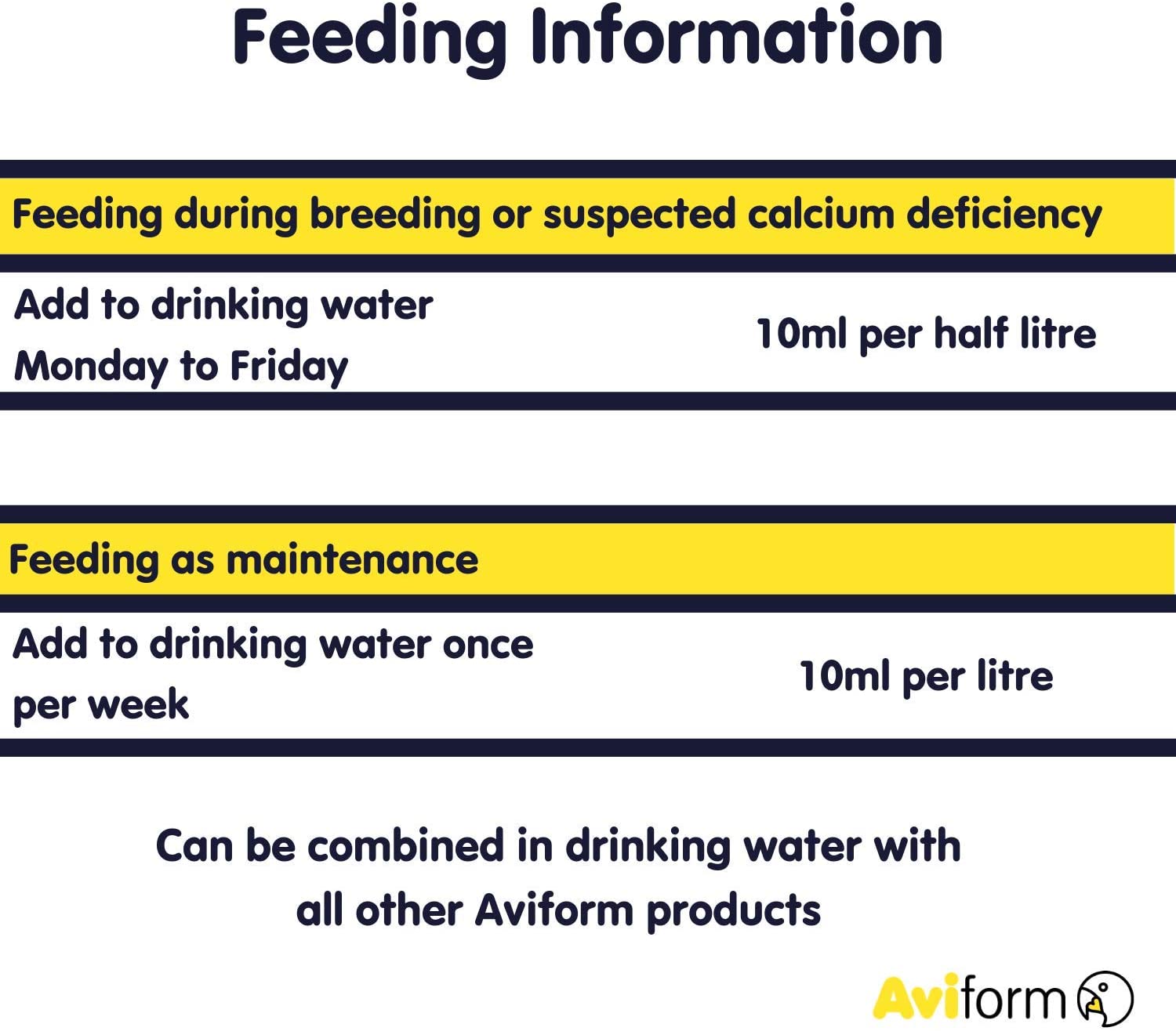 Aviform Calciform HiD3 Liquid Calcium for Birds 250ml – Fully Water ...