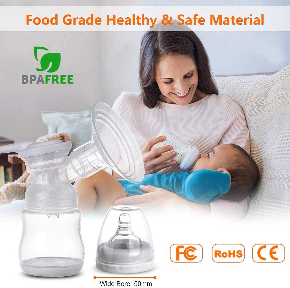 Double Electric Breast Pump Hands Free, Milk Expressing Pump for Travel ...