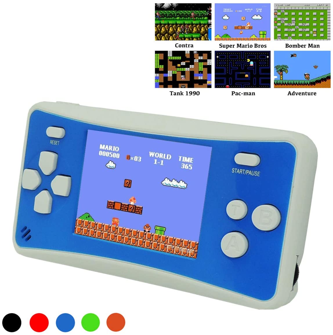 Kids Handheld Retro Games Console with 152 Retro Games, 2.5 Inch Colour ...
