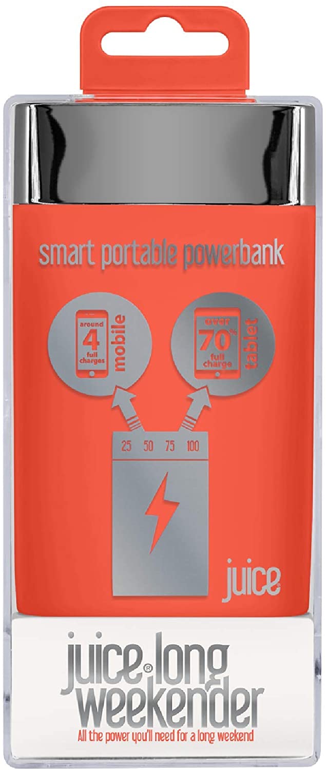 Juice Long Weekender Smart Portable Power Bank, iPhone, Samsung, Huawei ...