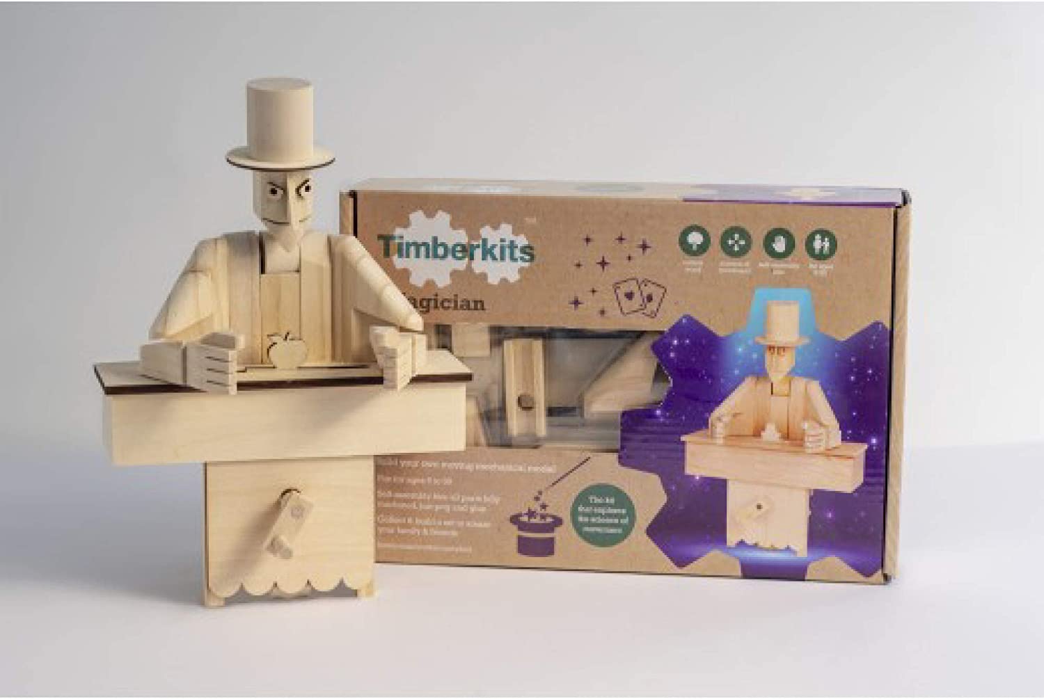 TIMBERKITS The Magician Automata Mechanical Wooden Puzzle-Model ...