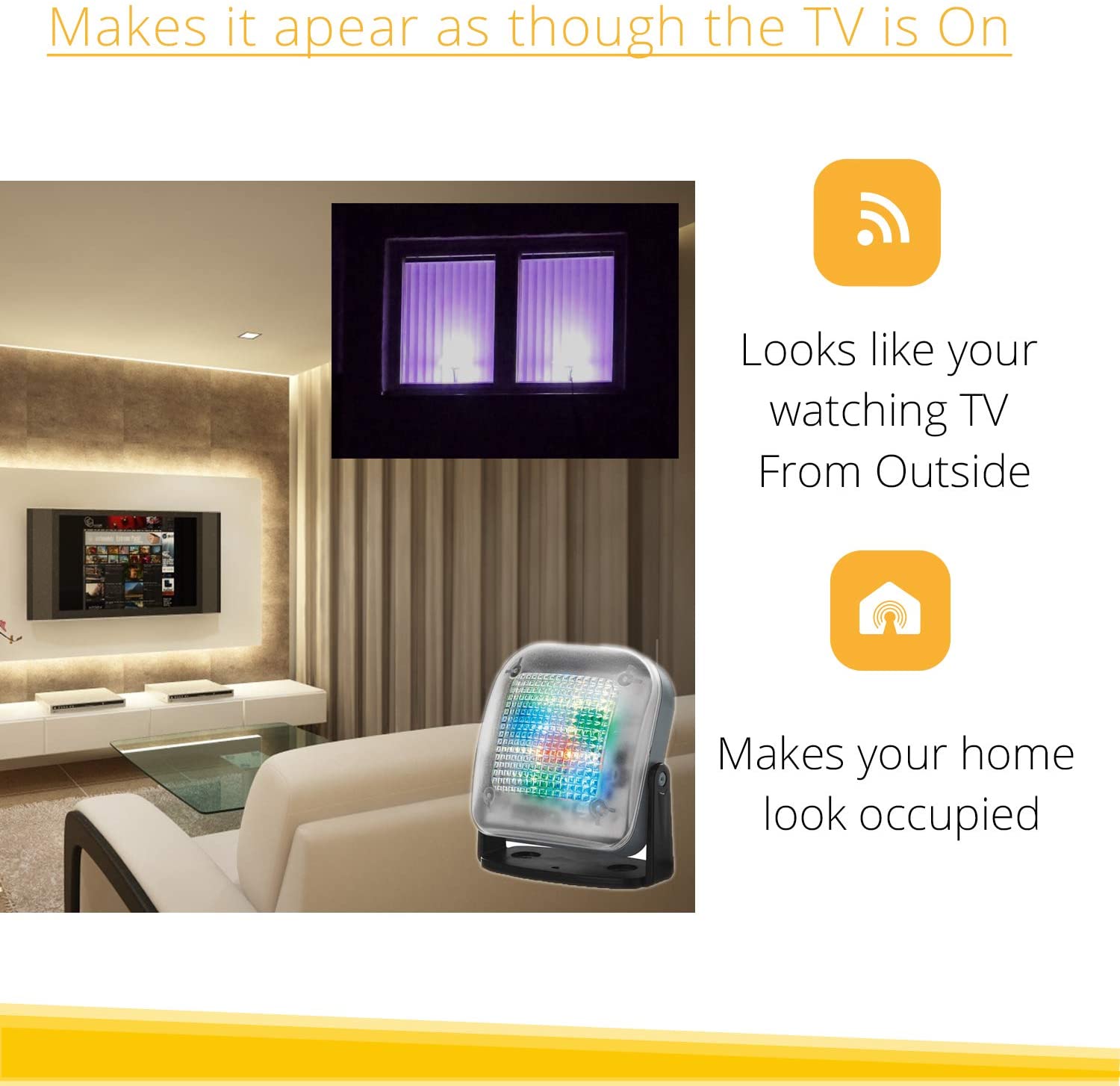 switched on products Mydome Fake TV/TV Simulator, Home Security - BigaMart
