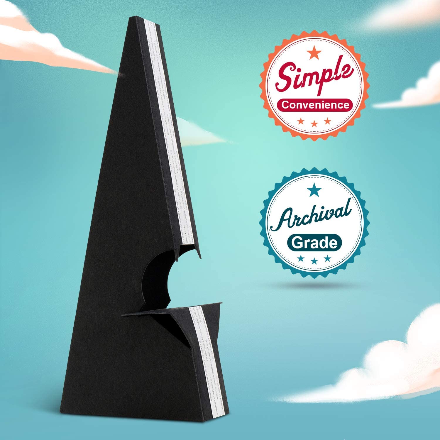 Lineco, Pack of 25, 7″ White Adhesive Easel Back Self Stick, Double ...