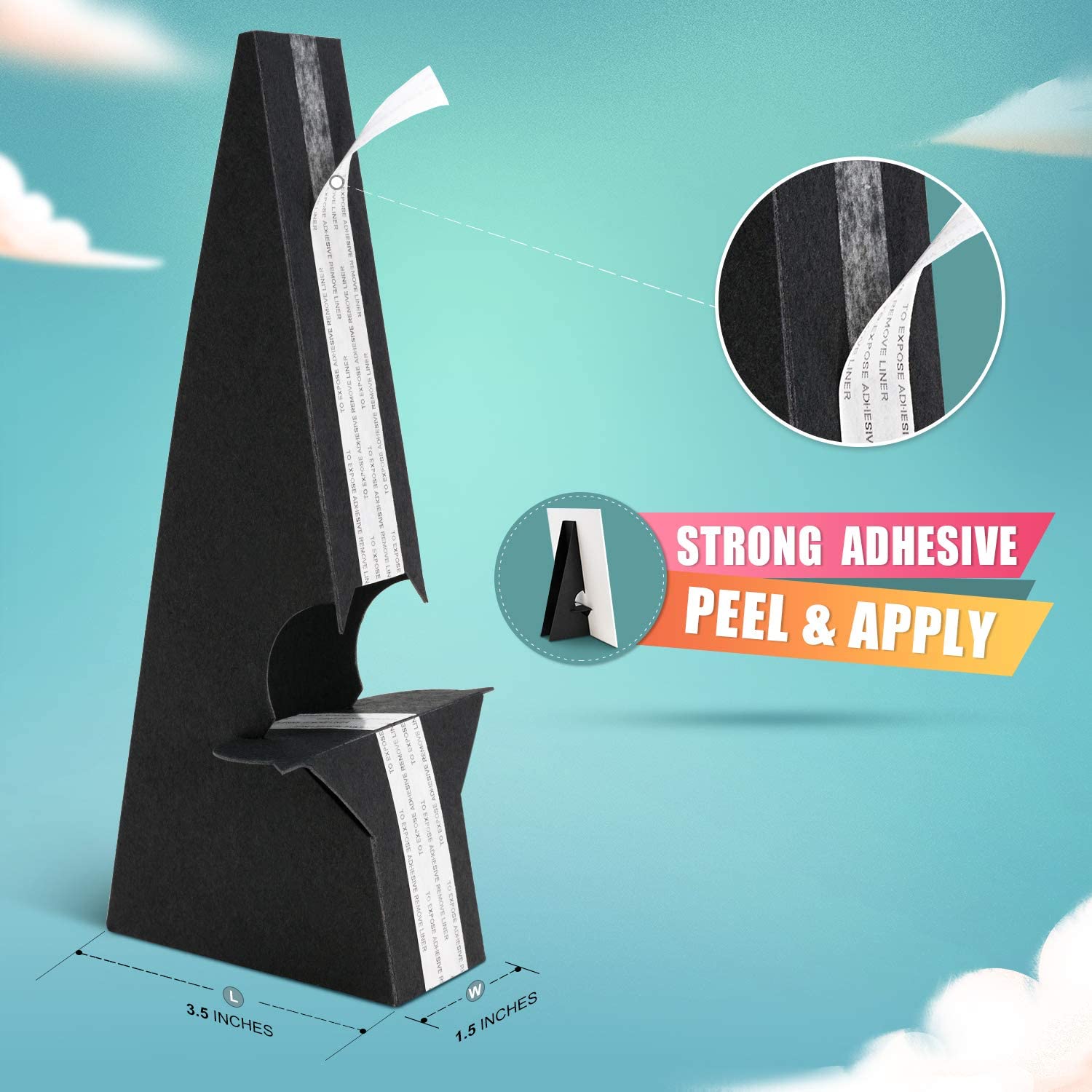 Lineco, Pack of 25, 7″ White Adhesive Easel Back Self Stick, Double ...