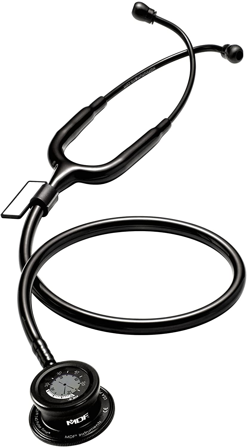 MDF® Pulse Time® 2-in-1 Digital LCD Clock and Single Head Stethoscope ...