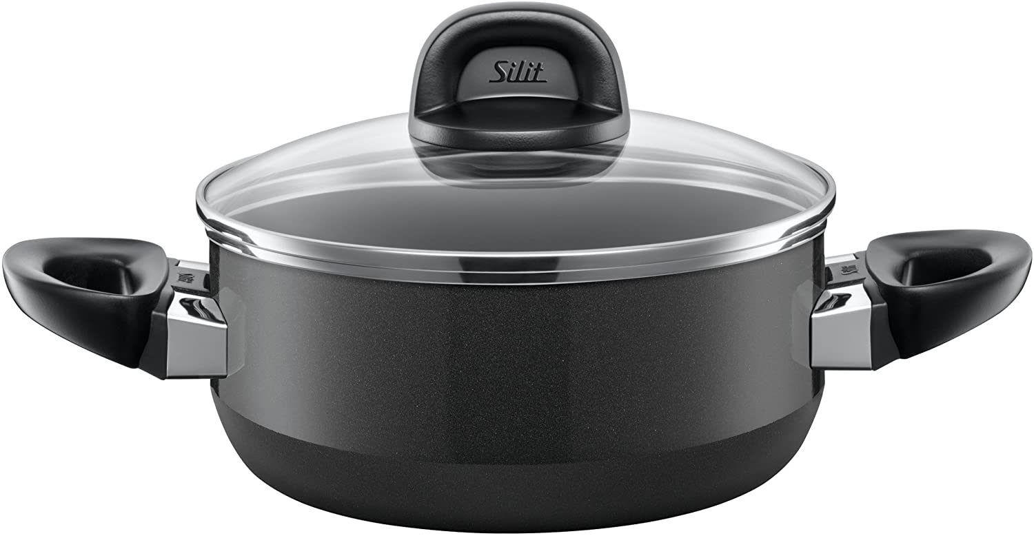 Silit Pot Ø 20 cm Approx. 2.4L Piedra Pouring Rim Made in Germany Glass ...