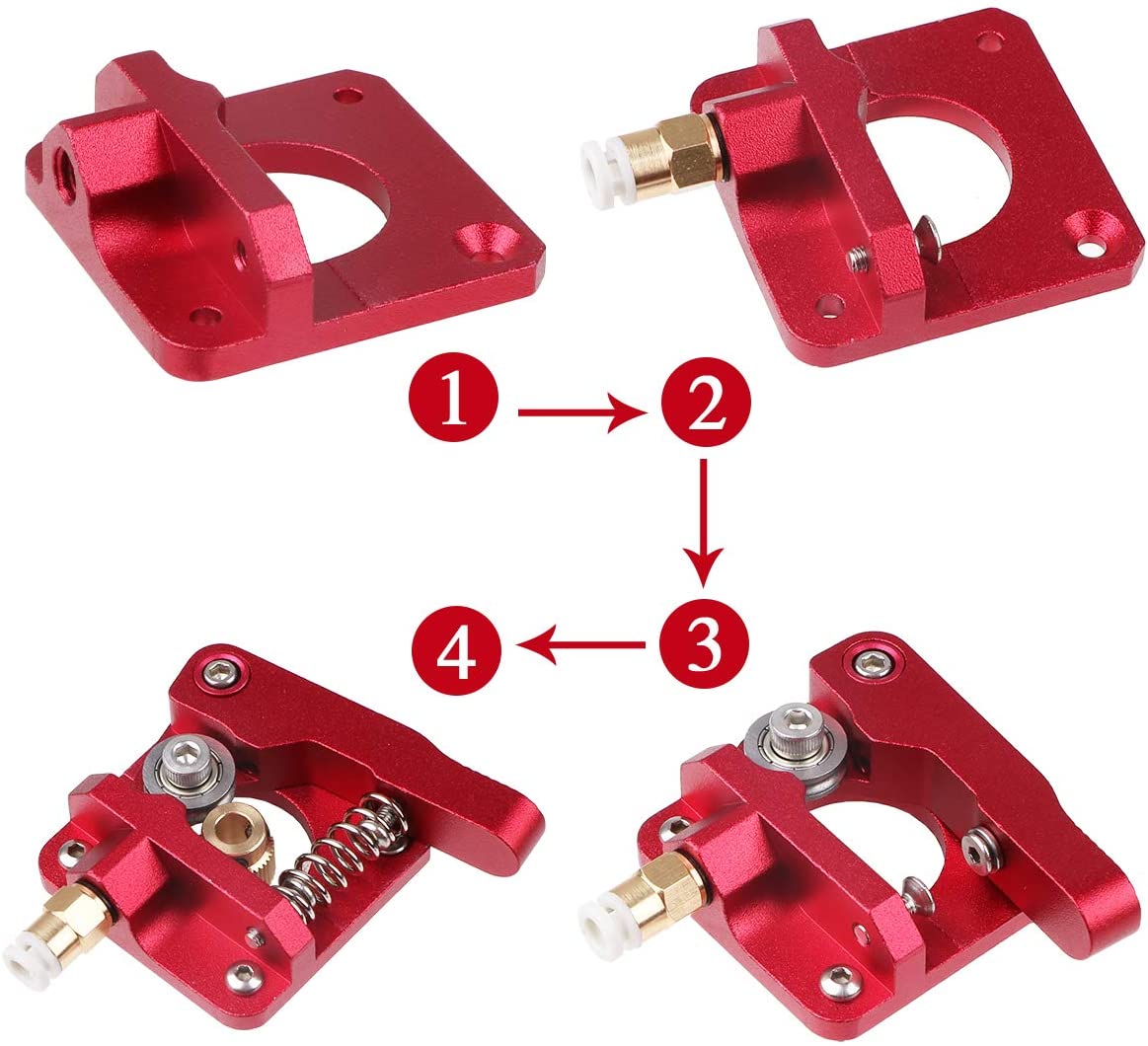 Innovateking-EU Ender 3 Extruder 3D Printer Extruders Kit MK8 Extruder ...