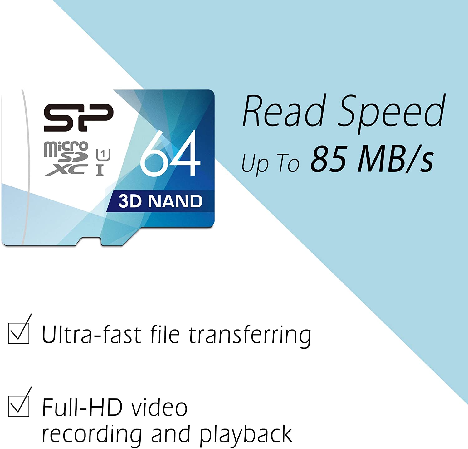 Silicon Power 64GB 3D NAND High Speed MicroSD Card for Dashcams and ...