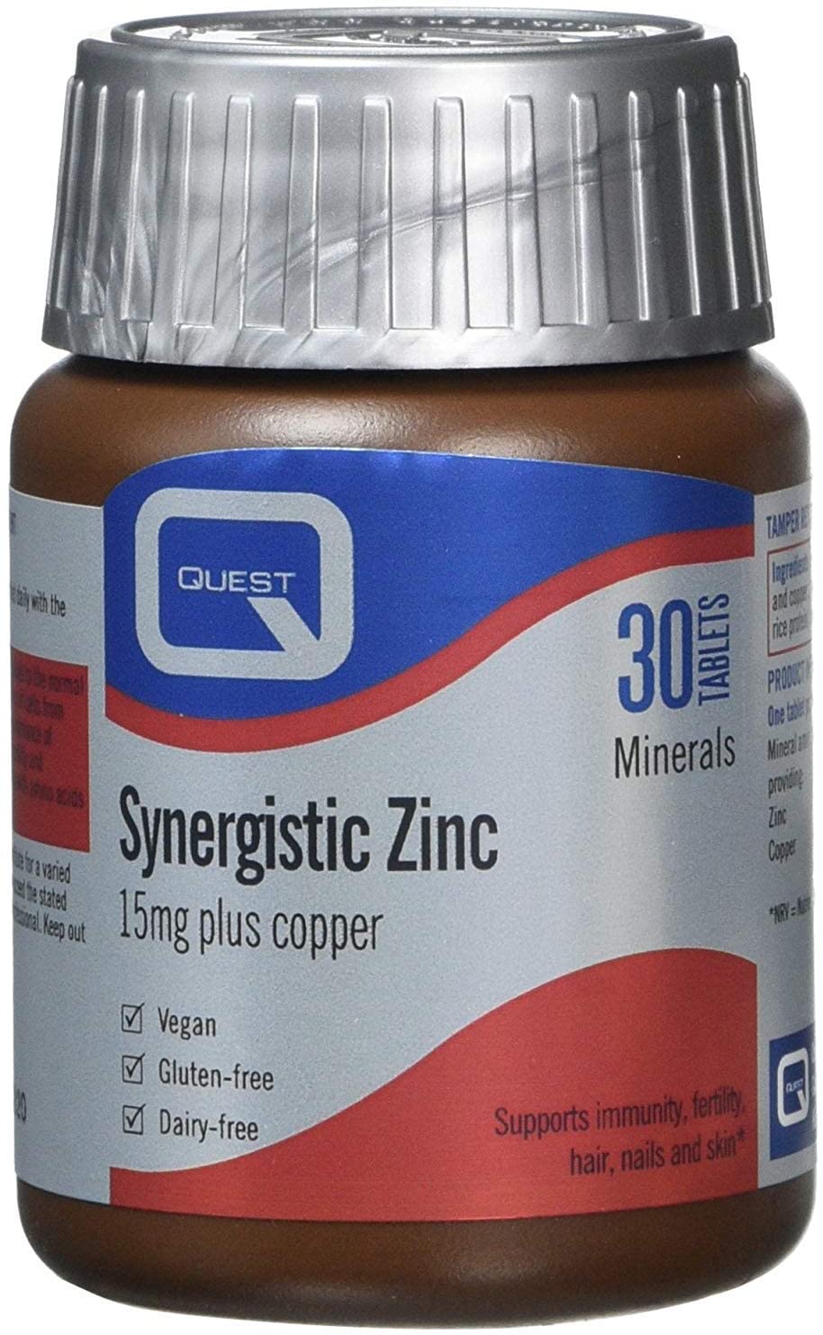 Quest Synergistic Zinc 15mg 30 Tablets – BigaMart