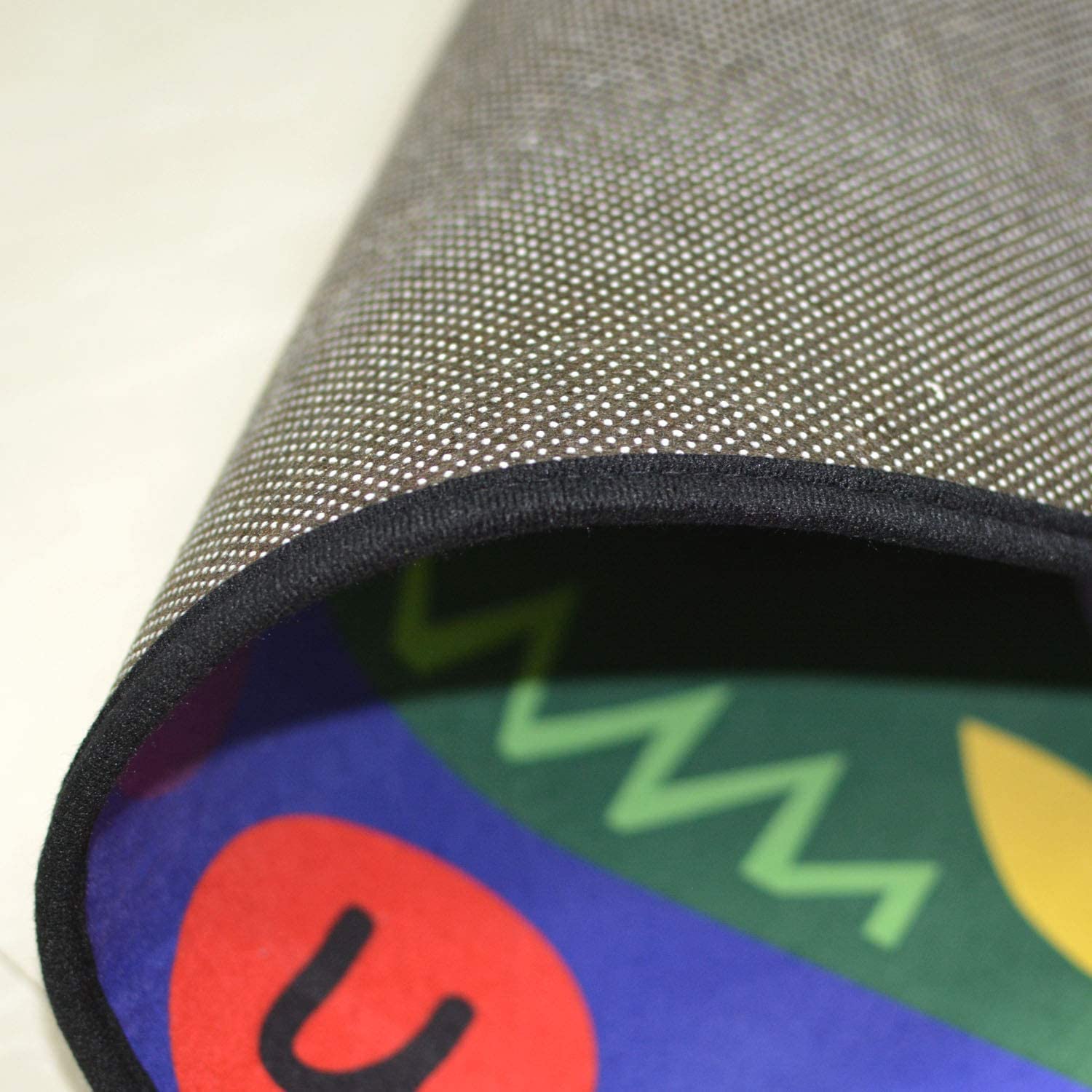 USTIDE LadyBird Alphabet Educational Kids Rug on Blue Playroom Rug 2’6 ...