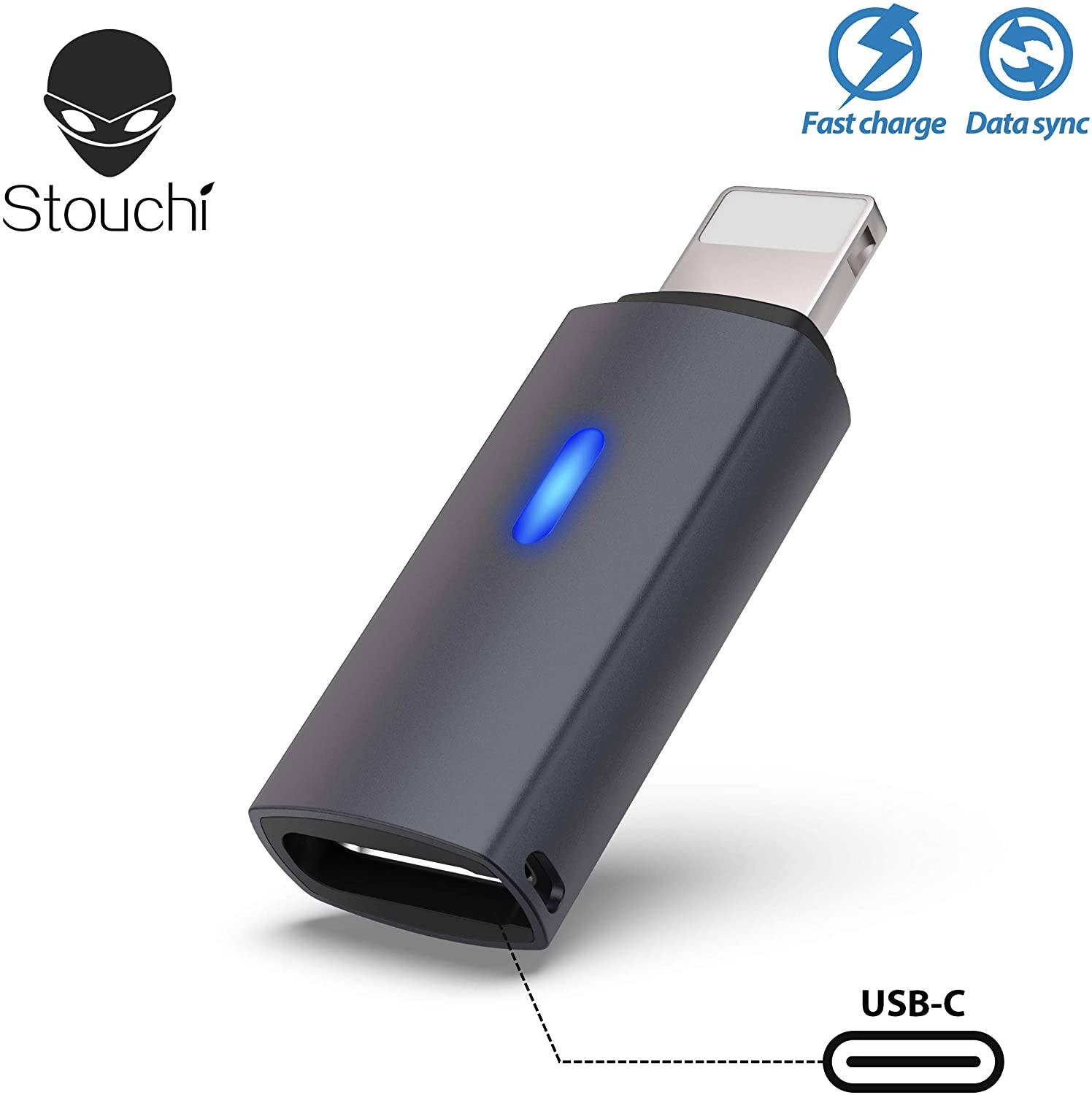 Stouchi iOS to USB C Adapter, Type C (Female) to iOS (Male) Adapter USB ...