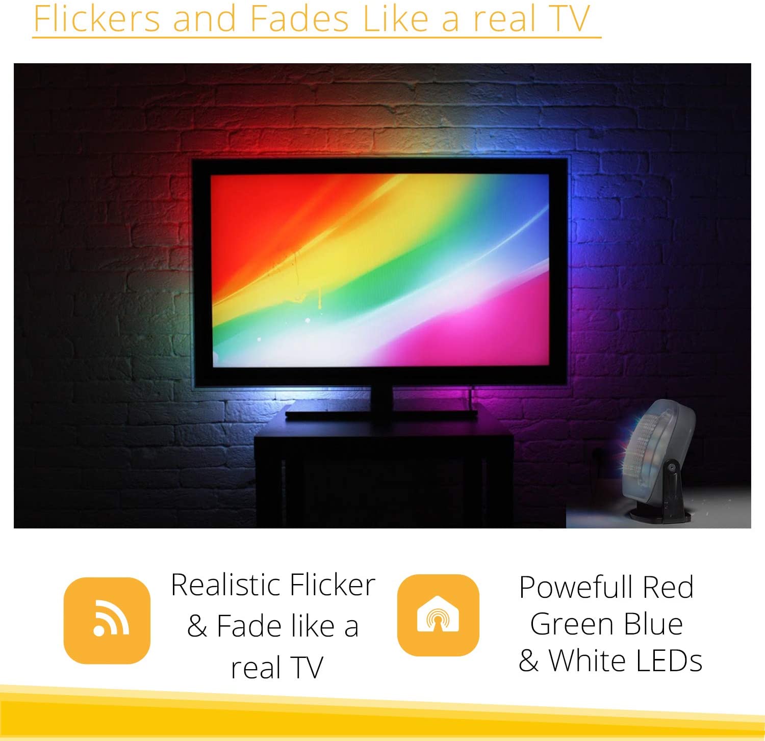 switched on products Mydome Fake TV/TV Simulator, Home Security - BigaMart