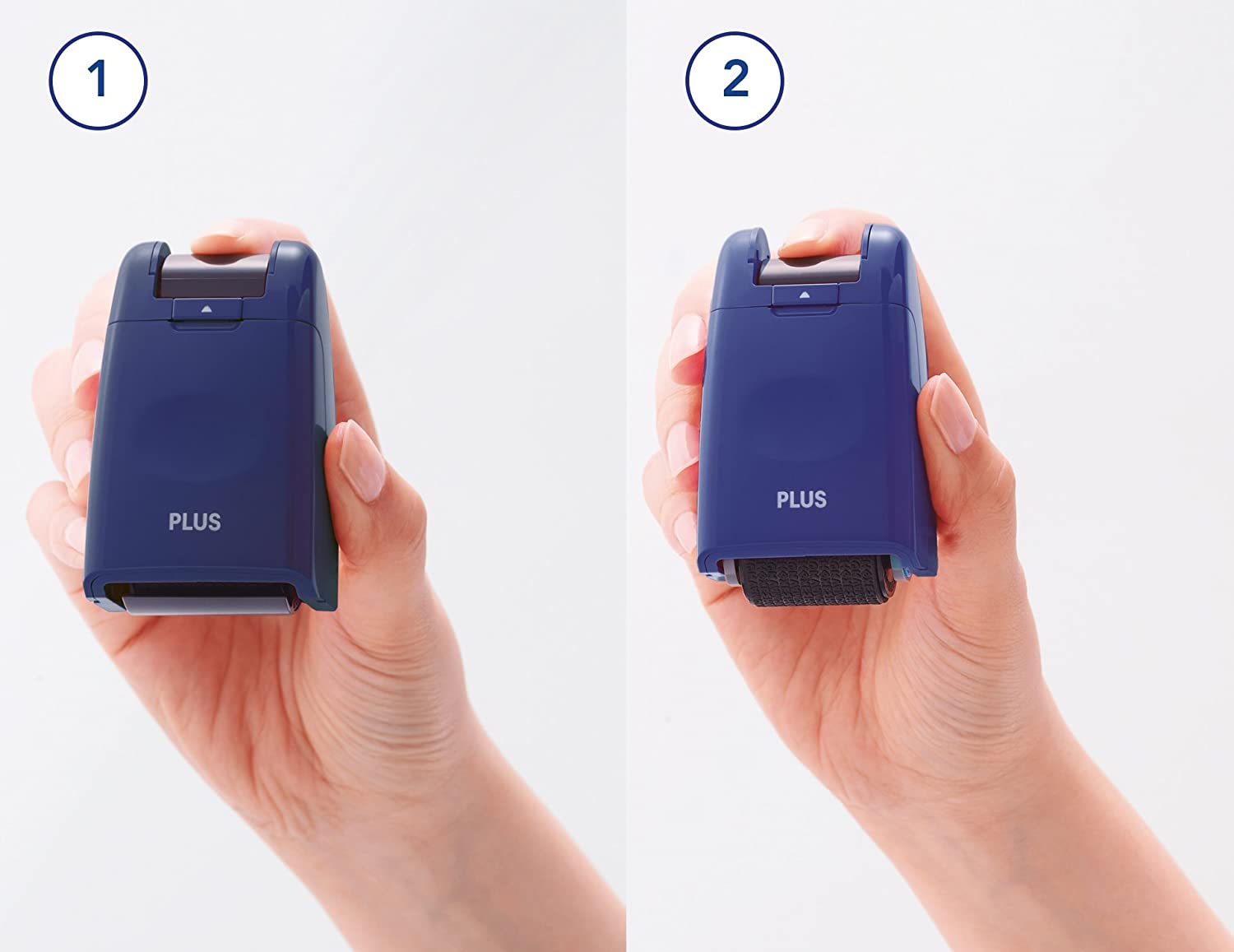 PLUS Japan, Guard-Your-ID Camouflage Roller Stamp in Blue, 1 Piece Pack ...