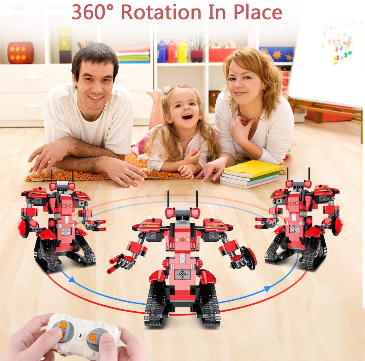 Building Blocks Robot Toy, Kids Remote Control STEM Robot Toy ...