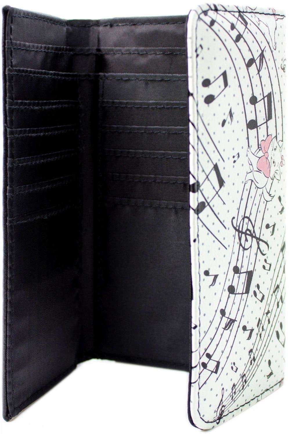 Aristocats Marie on Musical Notes White Coin & Card Tri-Fold Purse ...