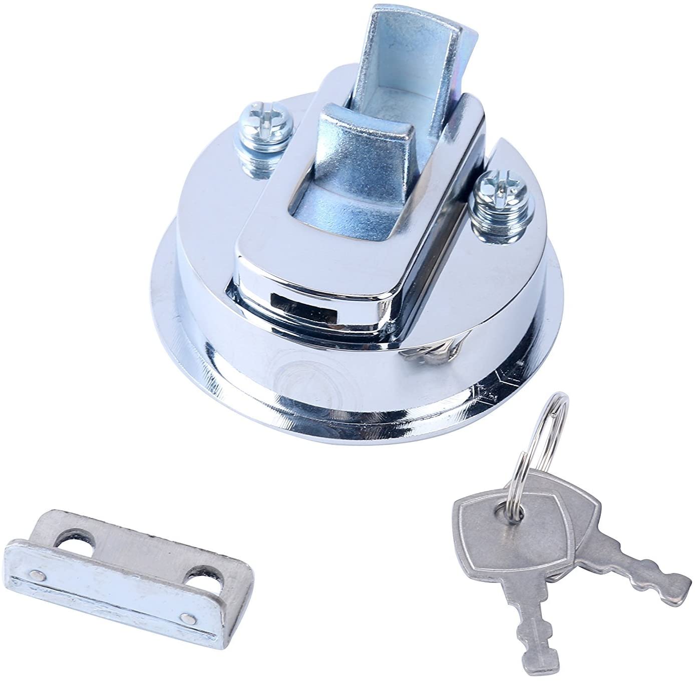 Amarine-made Chrome 2″ Flush Pull Slam Latch for Boat Deck Hatch 1/4 ...