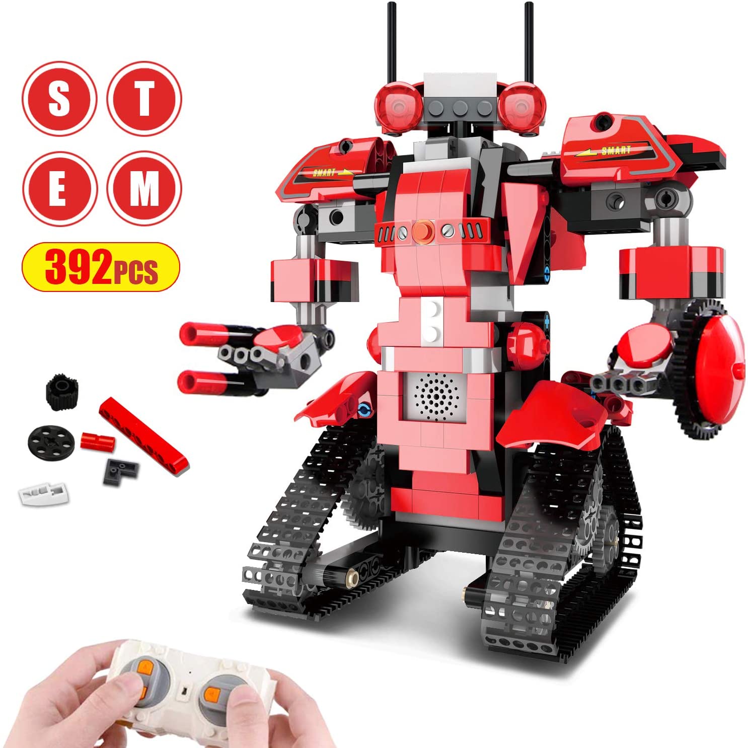 Building Blocks Robot Toy, Kids Remote Control STEM Robot Toy ...