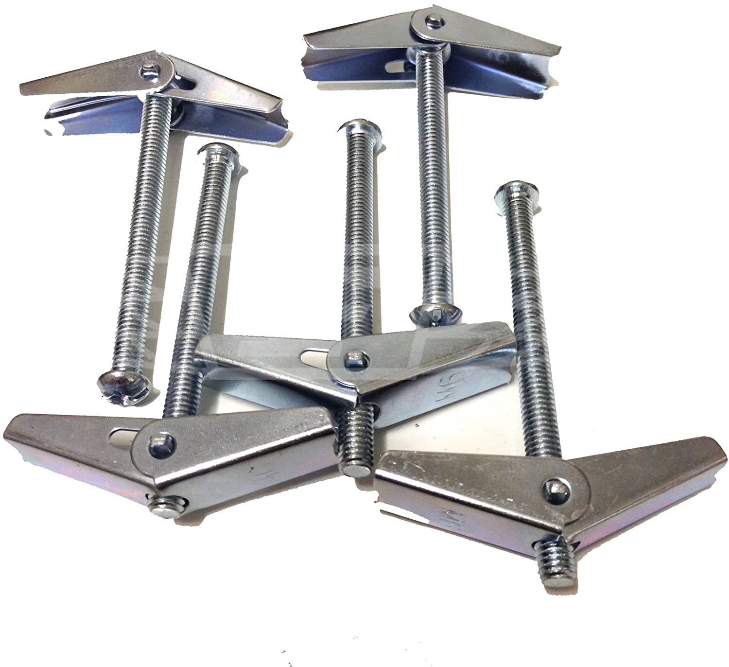 M3 x 50mm Spring Toggle with Screw PLASTERBOARD Hollow Wall FIXINGS (12 ...