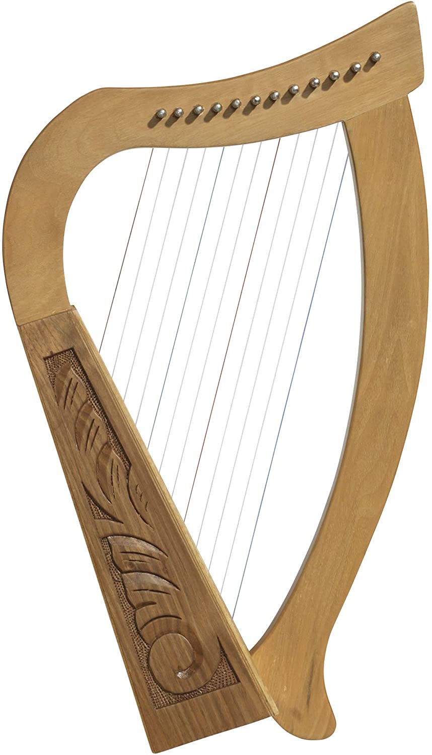 Design Toscano Celtic Knot Walnut Tara Harp Instrument and Display, 52 ...