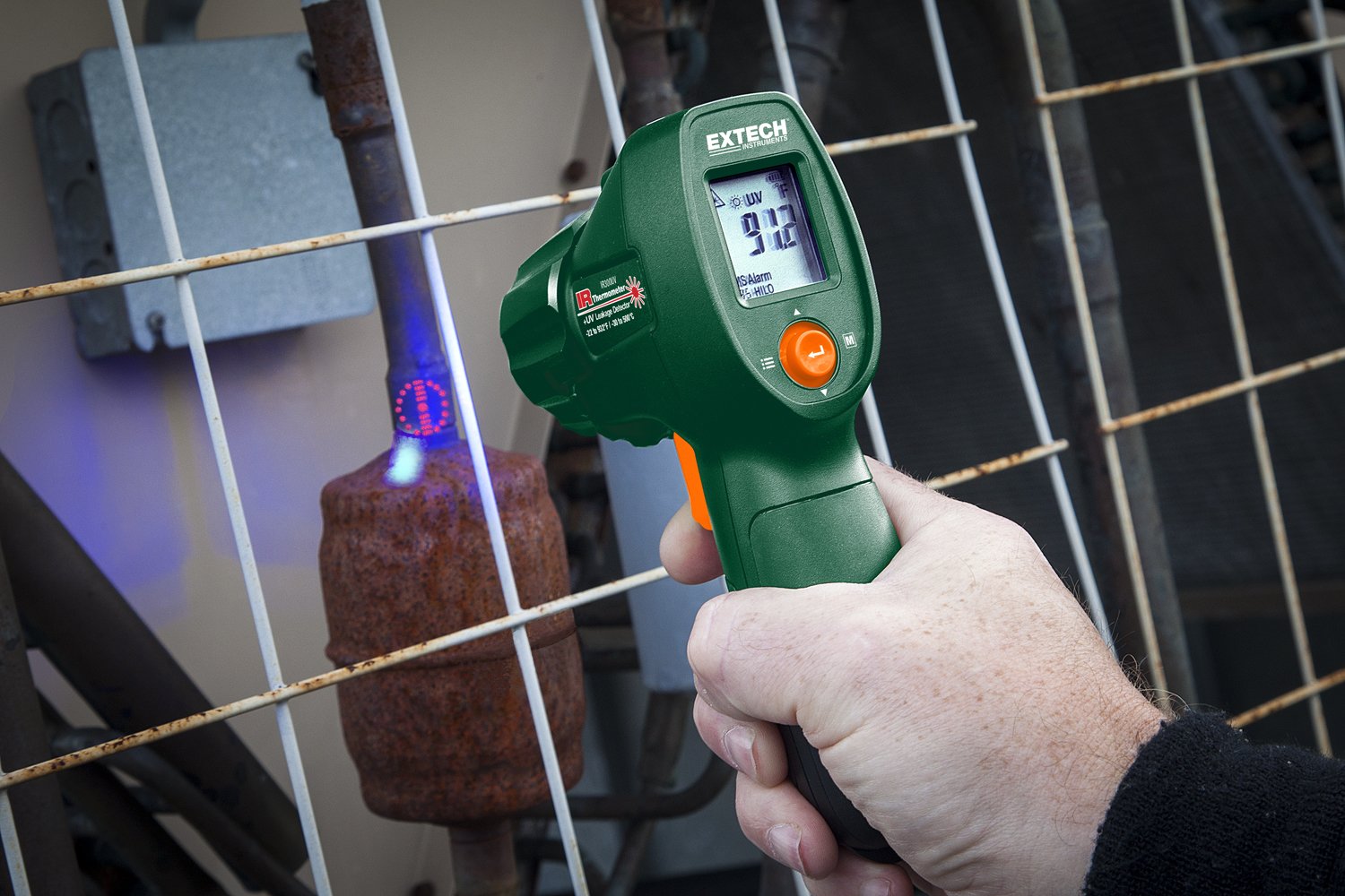 Extech IR300UV IR Thermometer with UV Leak Detector, Green – BigaMart