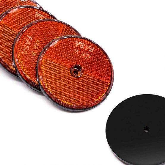 ETUKER 10 Pack Rear Reflector, Round Rear Reflectors Screw on Safety ...