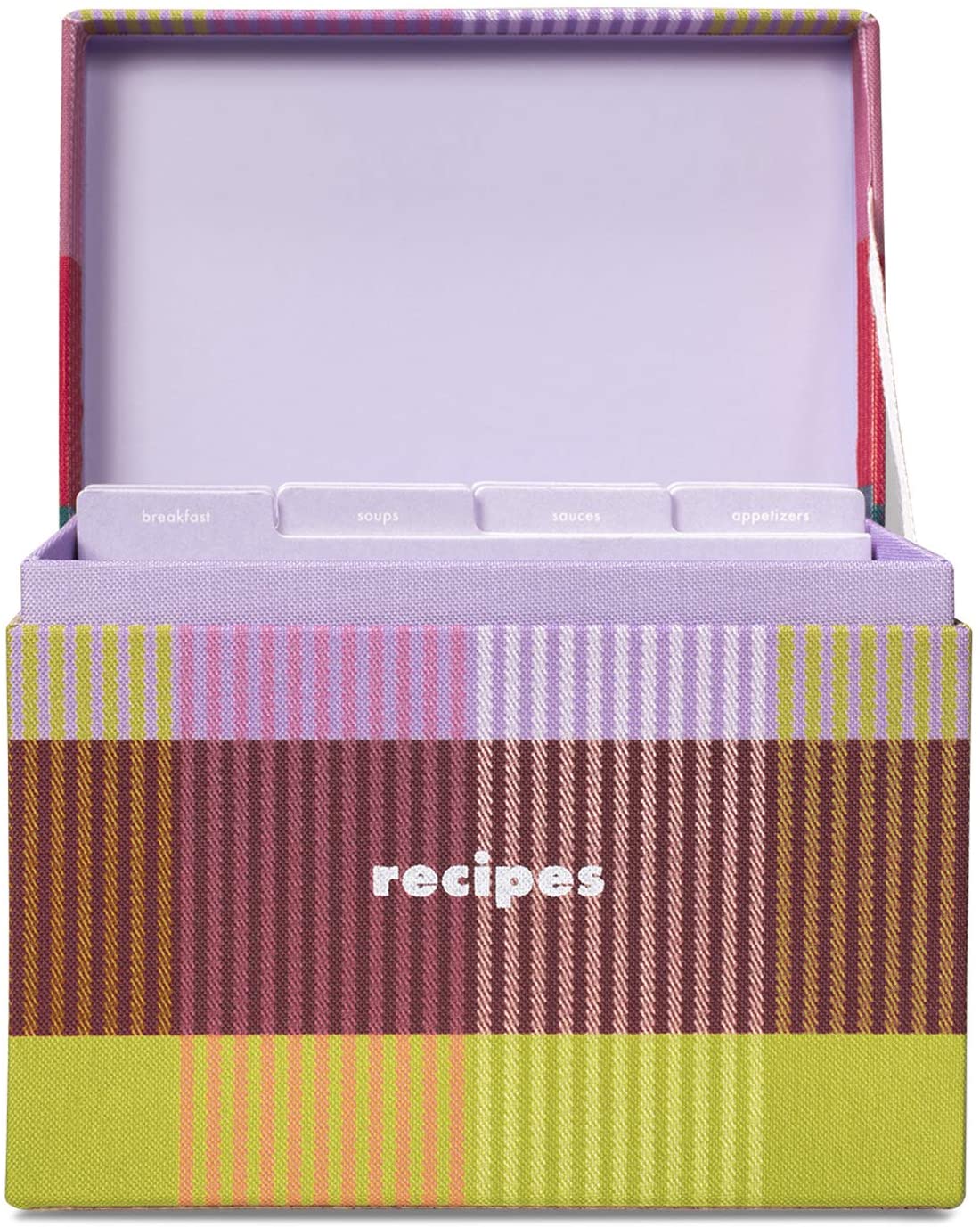 Kate Spade New York Recipe Box with 40 Double Sided Recipe Cards ...