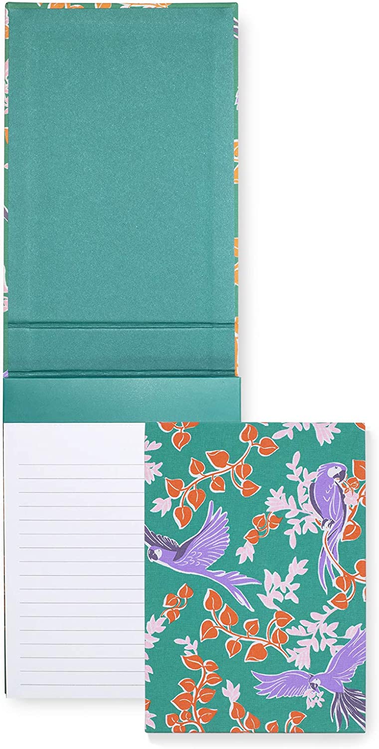 Kate Spade New York Green Desktop Notepad with 200 Lined Pages, Bird ...