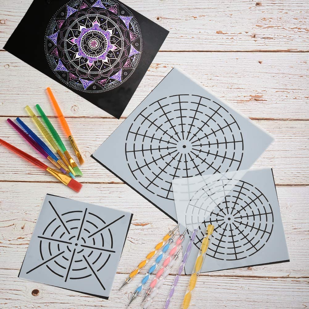 Cizen 29 Pieces Rock Painting Tools for Mandala Rock Painting, Polymer ...
