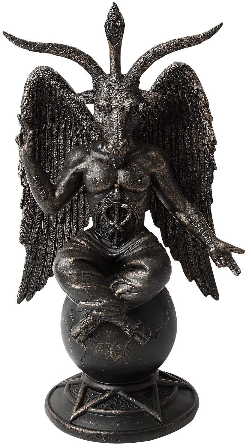 Baphomet Antiquity Figurine Satanic Demon Occult Goat of Mendes Statue ...