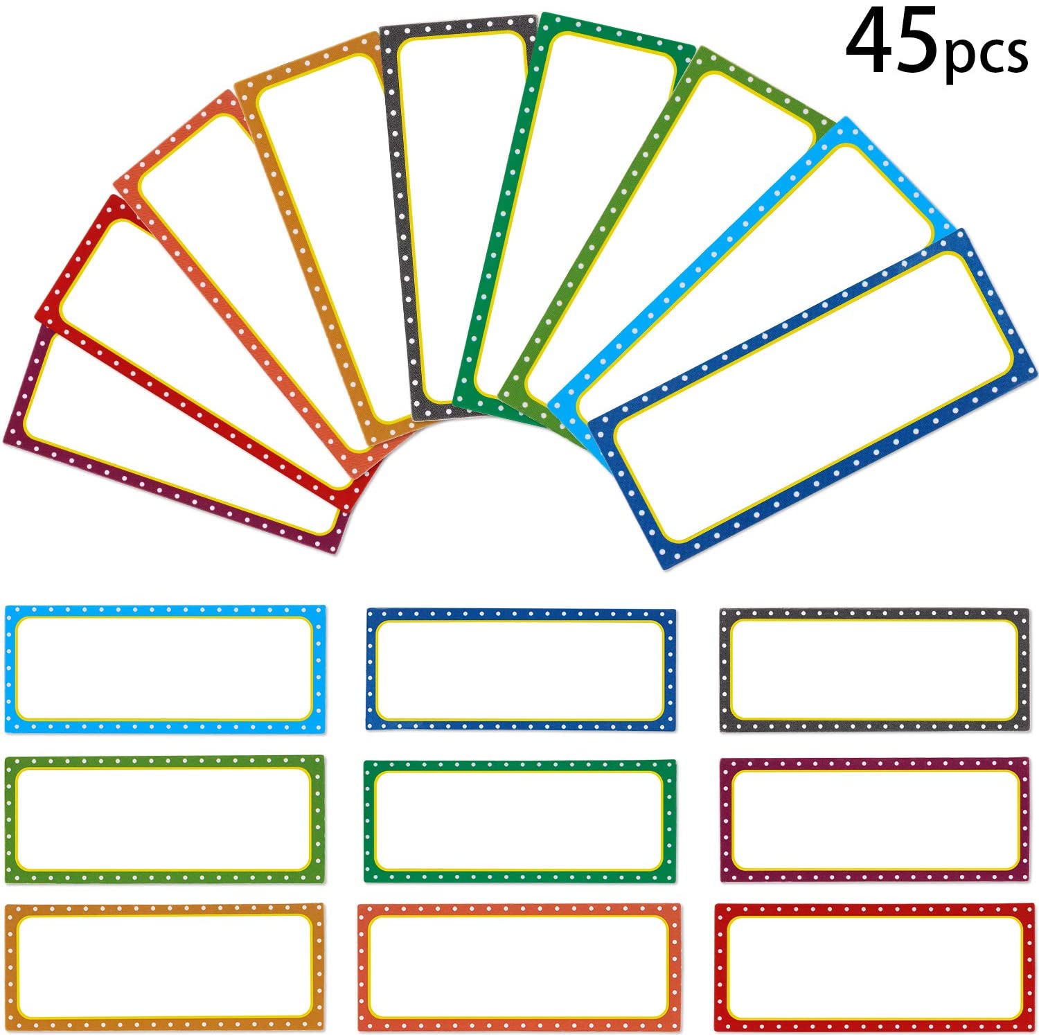 45 Pieces Magnetic Dry Erase Labels Name Plates Board Nameplates Tags ...