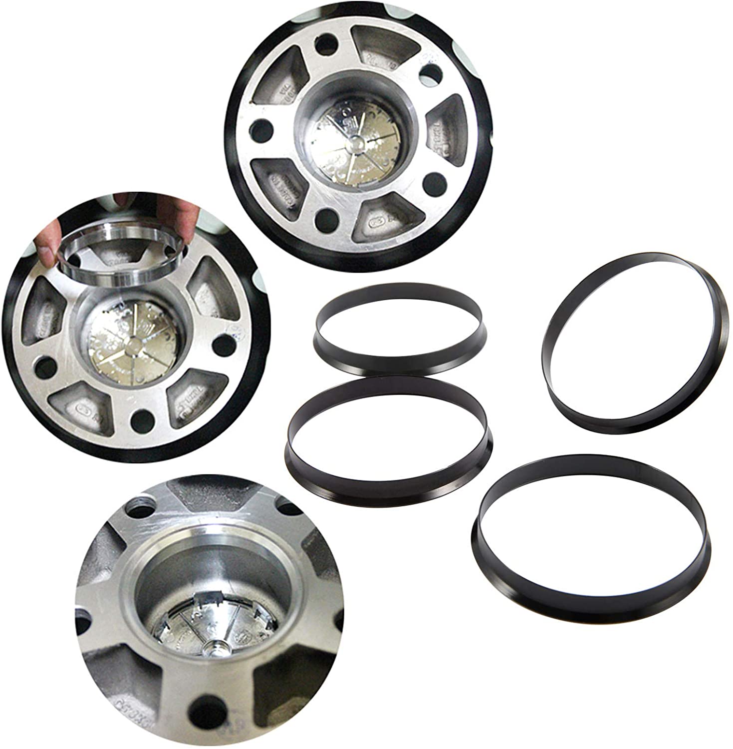 SurePromise 4 Alloy Hub Centric Rings Car Wheel Bore Center Spacers ...