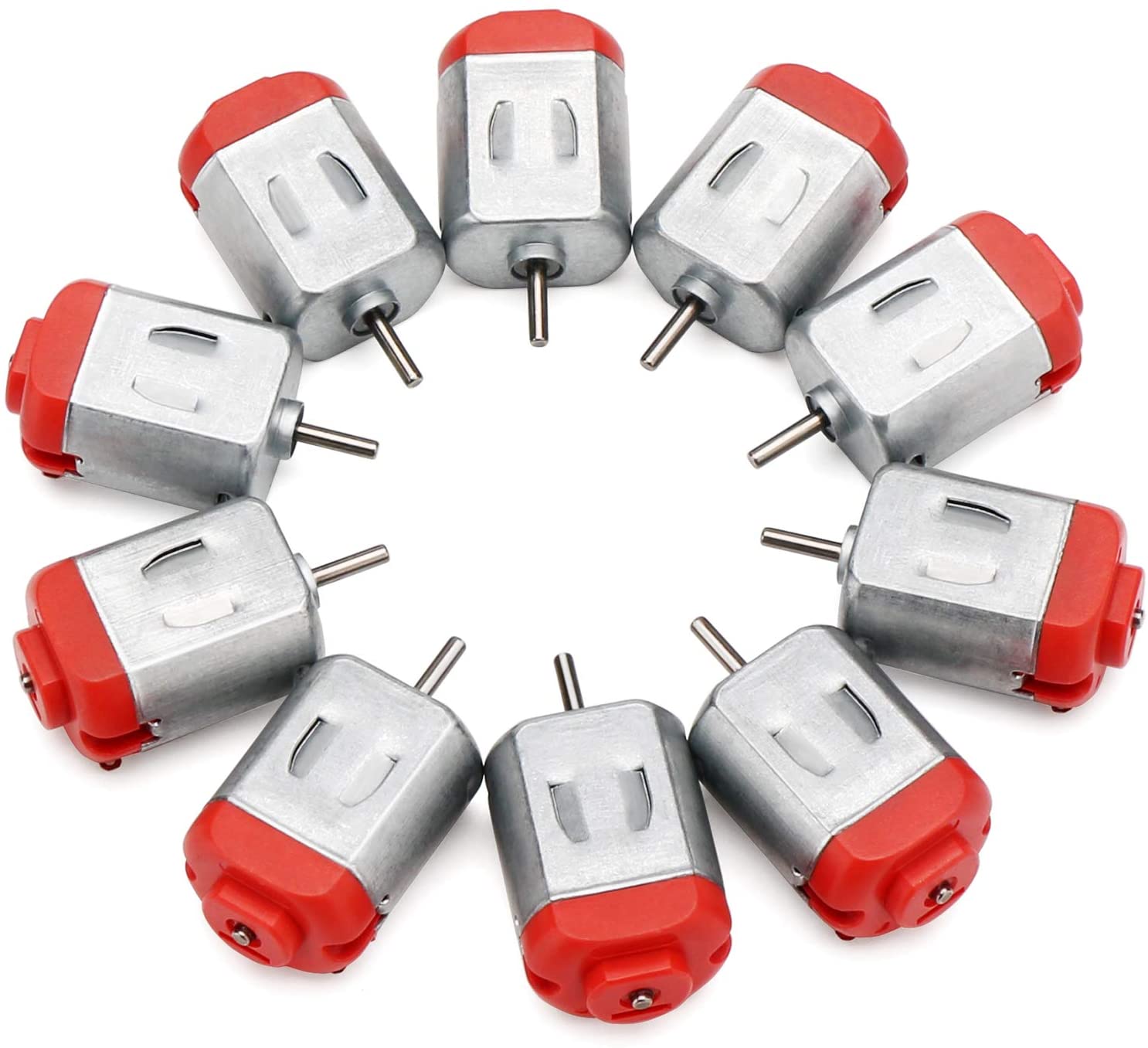 Droking 10pcs Micro 130 DC Motor, DC 3-6V 16500 RPM Cars Toys Electric ...