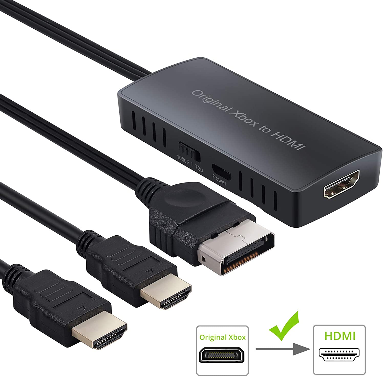 LiNKFOR HD Link Cable for Original XBOX System Support 1080P Converter ...