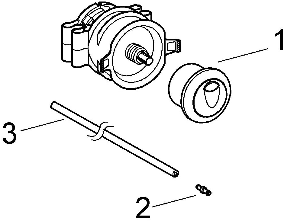 Grohe Eau2 New Style Dual Flush Pneumatic Chrome Toilet Push Button ...