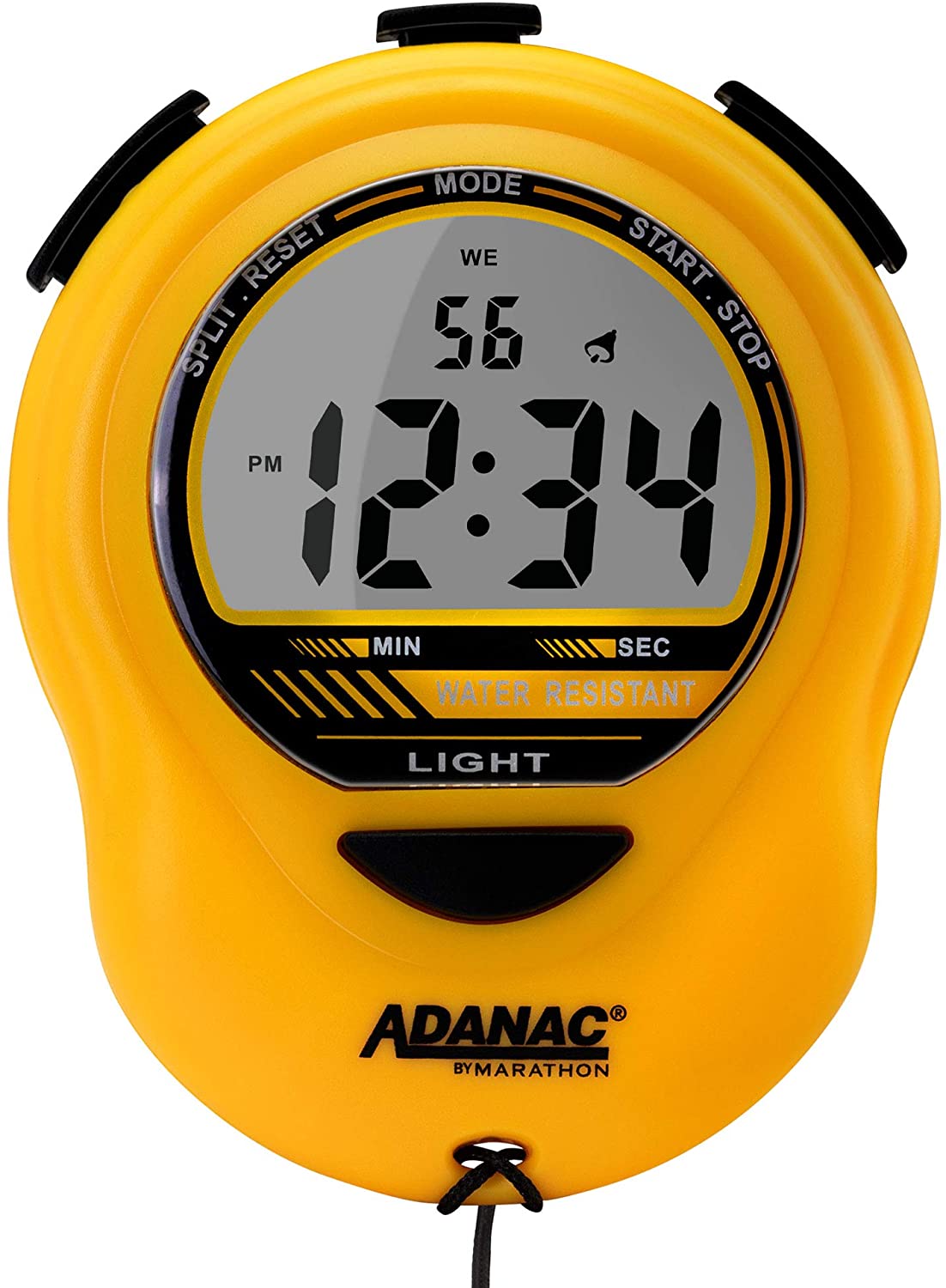 MARATHON ST083013RD Adanac Digital Glow Stopwatch Timer with Extra ...