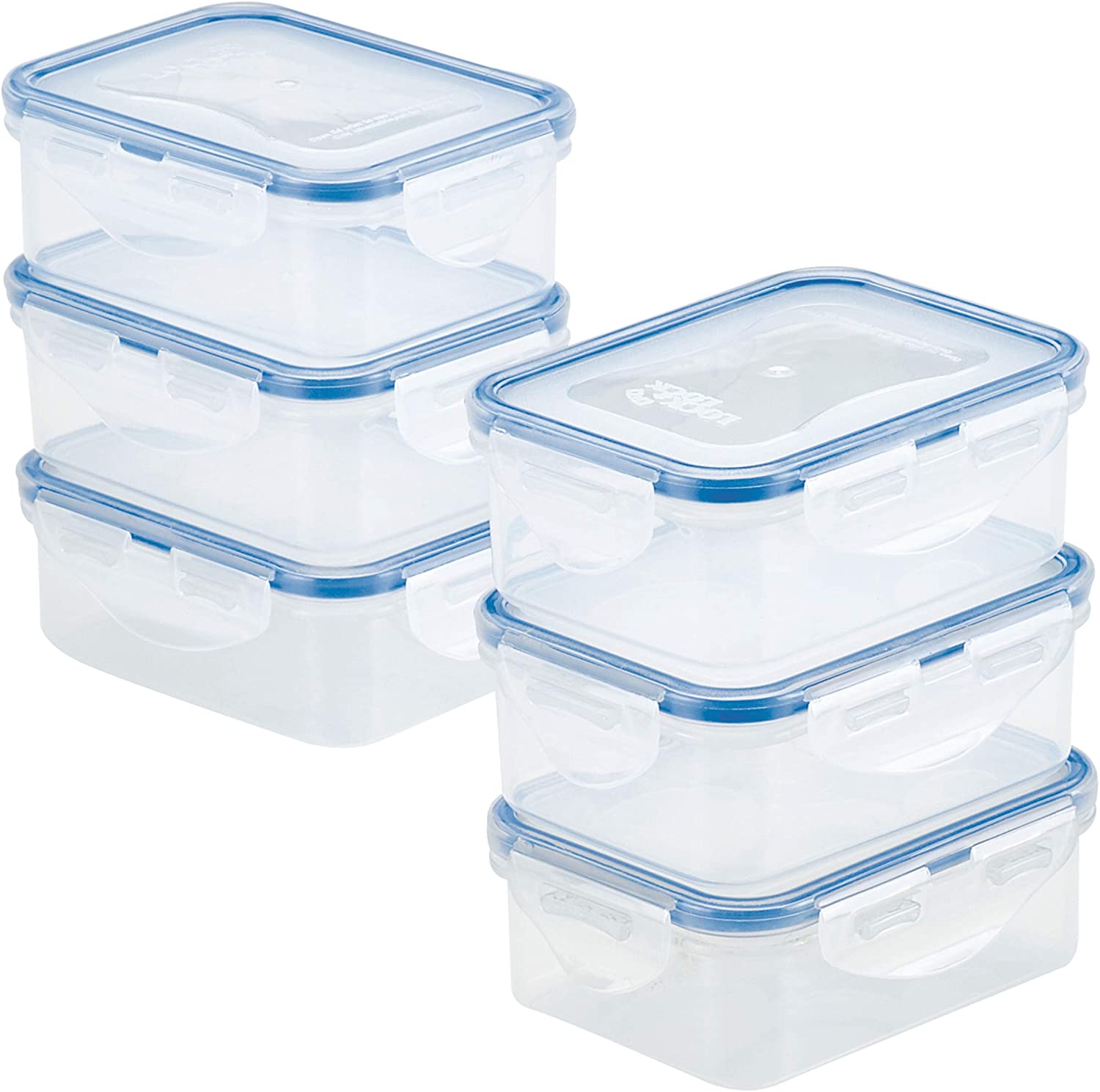 LOCK & LOCK HPL806S6 Easy Essentials Container Food Storage Bin Set ...