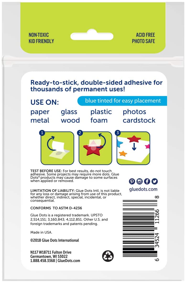 Glue Dots Permanent Dots Sheets, Transparent – BigaMart