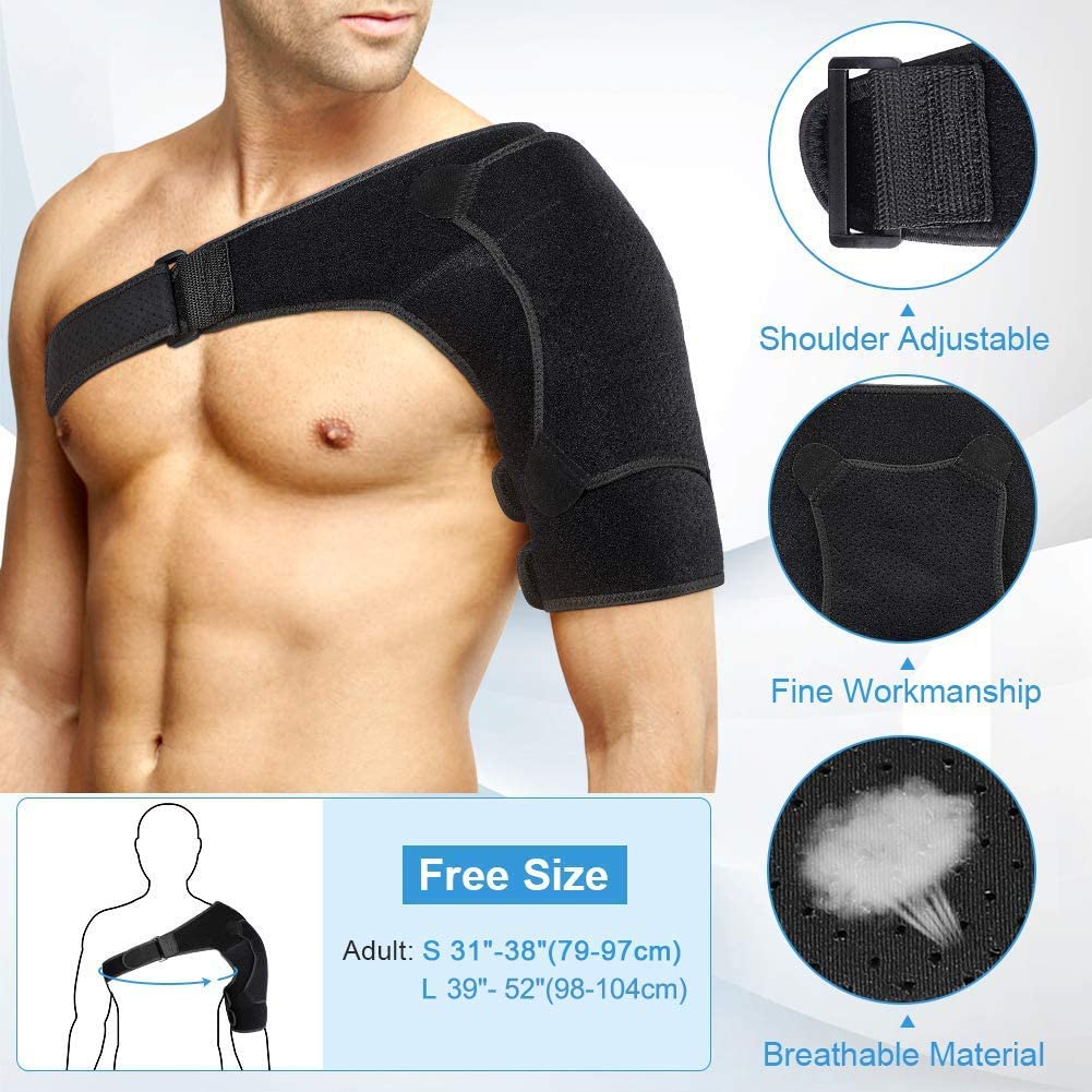 Doact Shoulder Support Compression Shoulder Brace for Men Women with ...