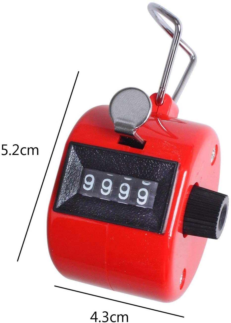 INTVN Hand Tally Counter, Tally Counter Hand Held Clicker 4 Digit ...