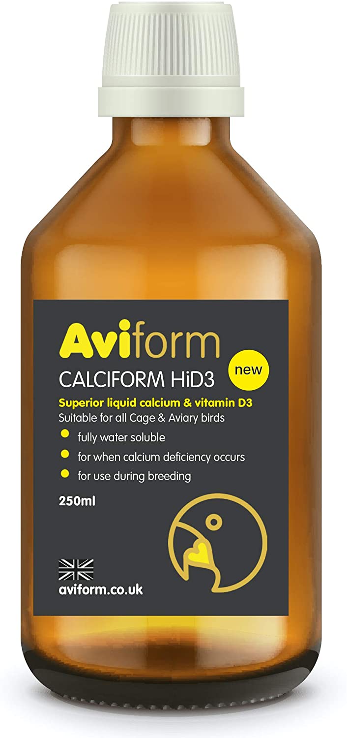 Aviform Calciform HiD3 Liquid Calcium for Birds 250ml – Fully Water ...