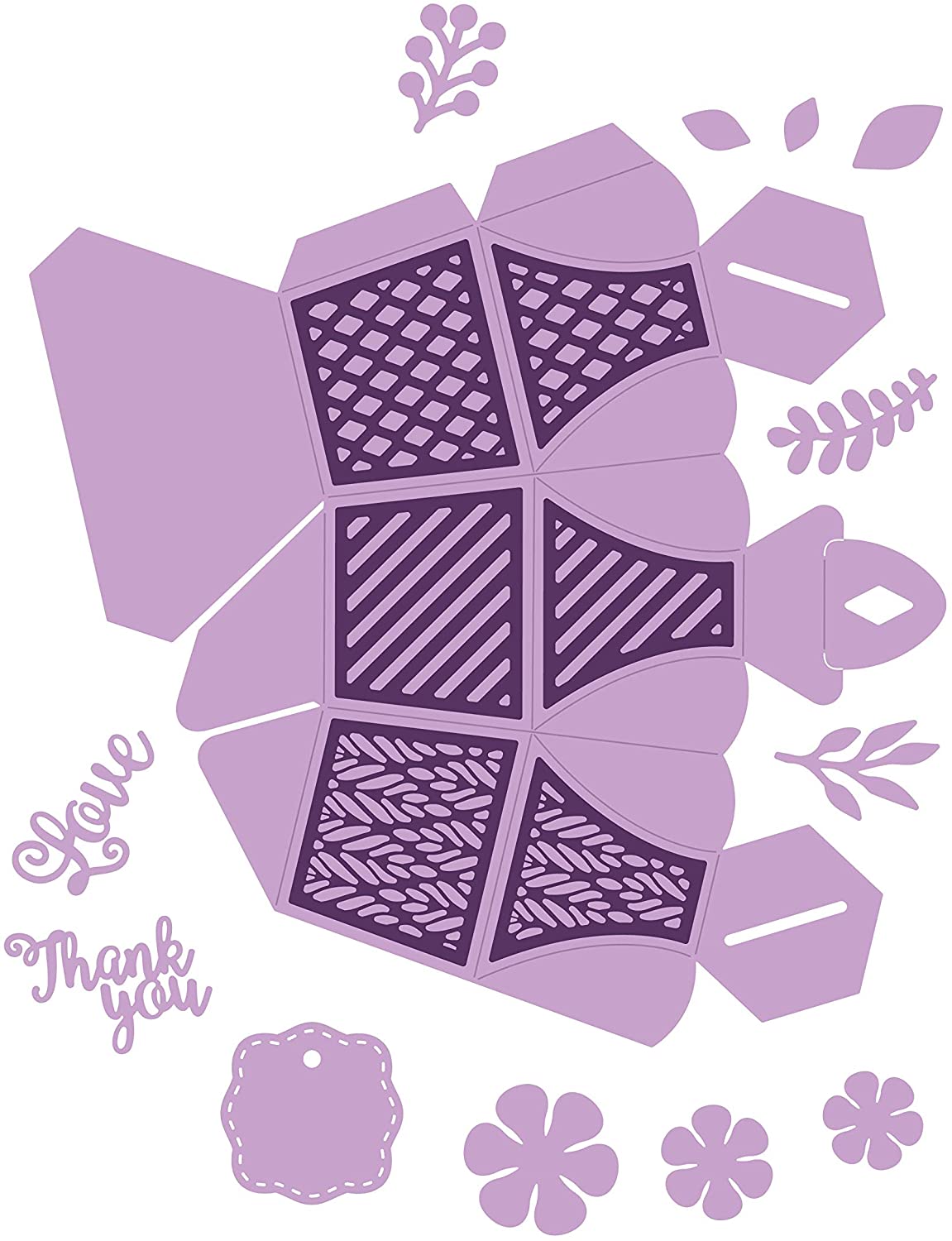 Crafter’s Companion Gemini Die-Dimensionals-Honeycomb Favour Box, One ...