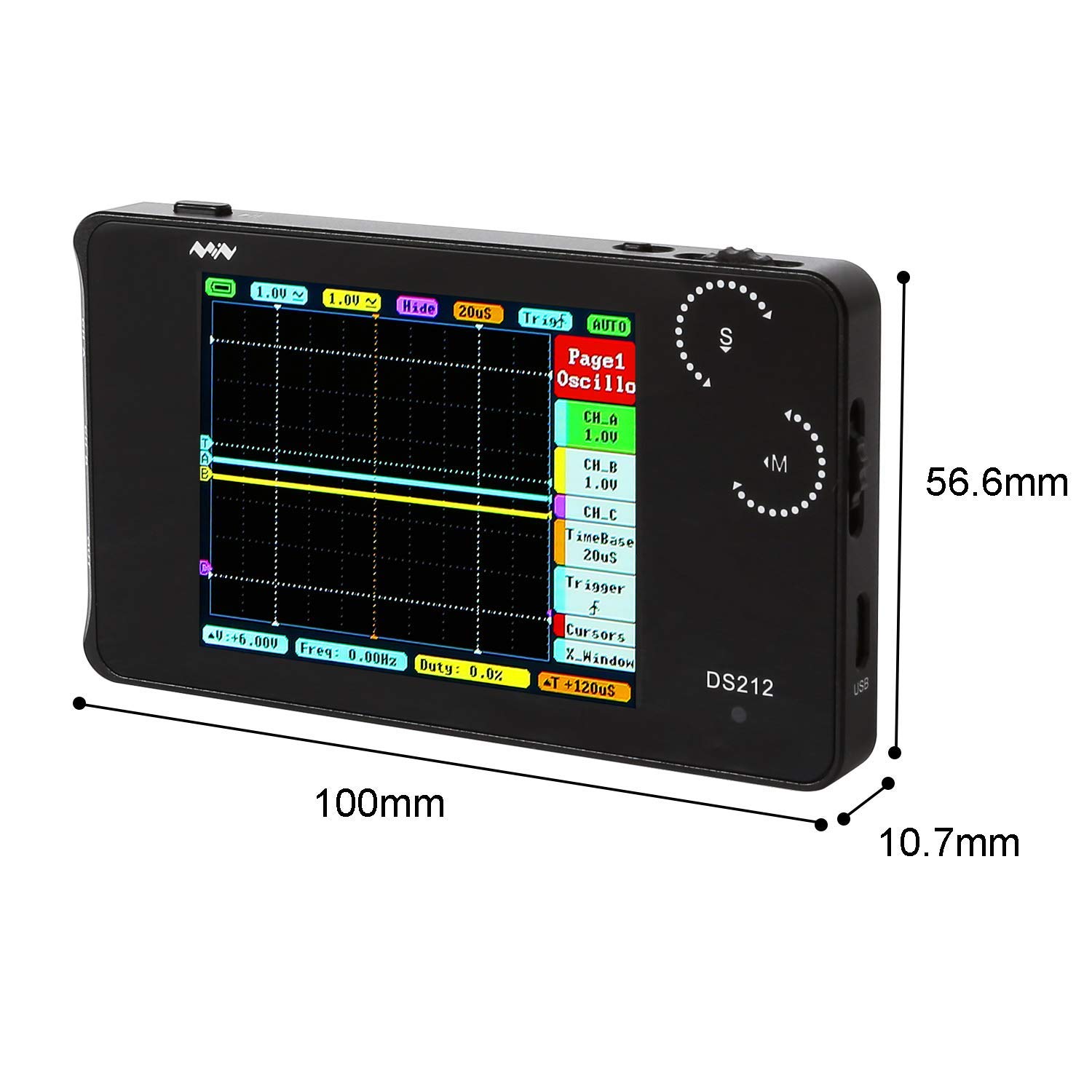 SainSmart DSO212 Pocket Size Portable Handheld Mini Digital Storage ...