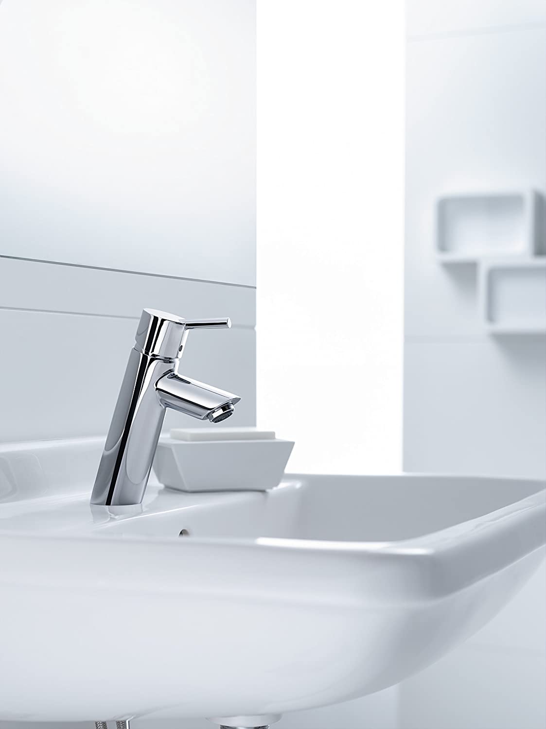 hansgrohe Talis basin mixer tap 80 with pop up waste, chrome 32040000 ...
